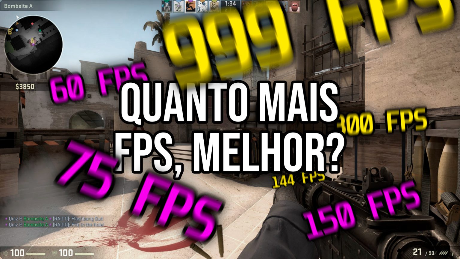Por que muitos FPS para jogos competitivos? - DICAS PC